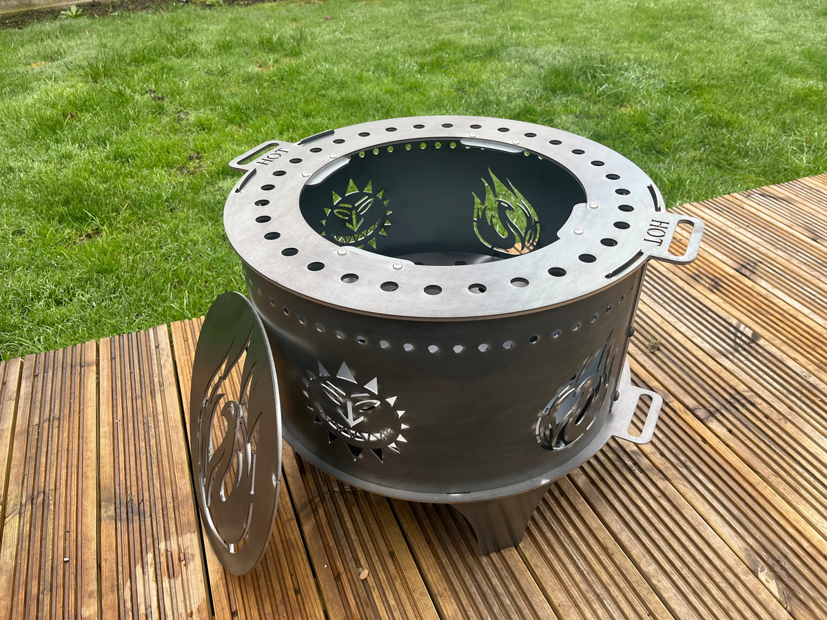 Levellers Sun Face & Phoenix Fire Pit
