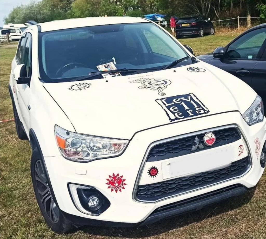 Levellers Vehicle Decal Extra Large Sun Face